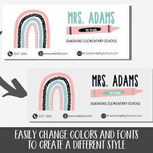 Email Signature Teacher, Email Template for Teachers, Digital Business ...