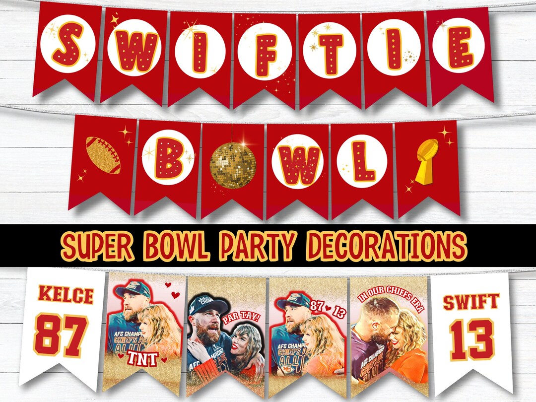 Taylor Swift Superbowl Party, Superbowl Party Printable, Swiftie Bowl ...