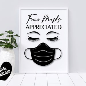Face Mask Sign BUNDLE, Mask Required Sign Printable, Please Wear a Mask ...