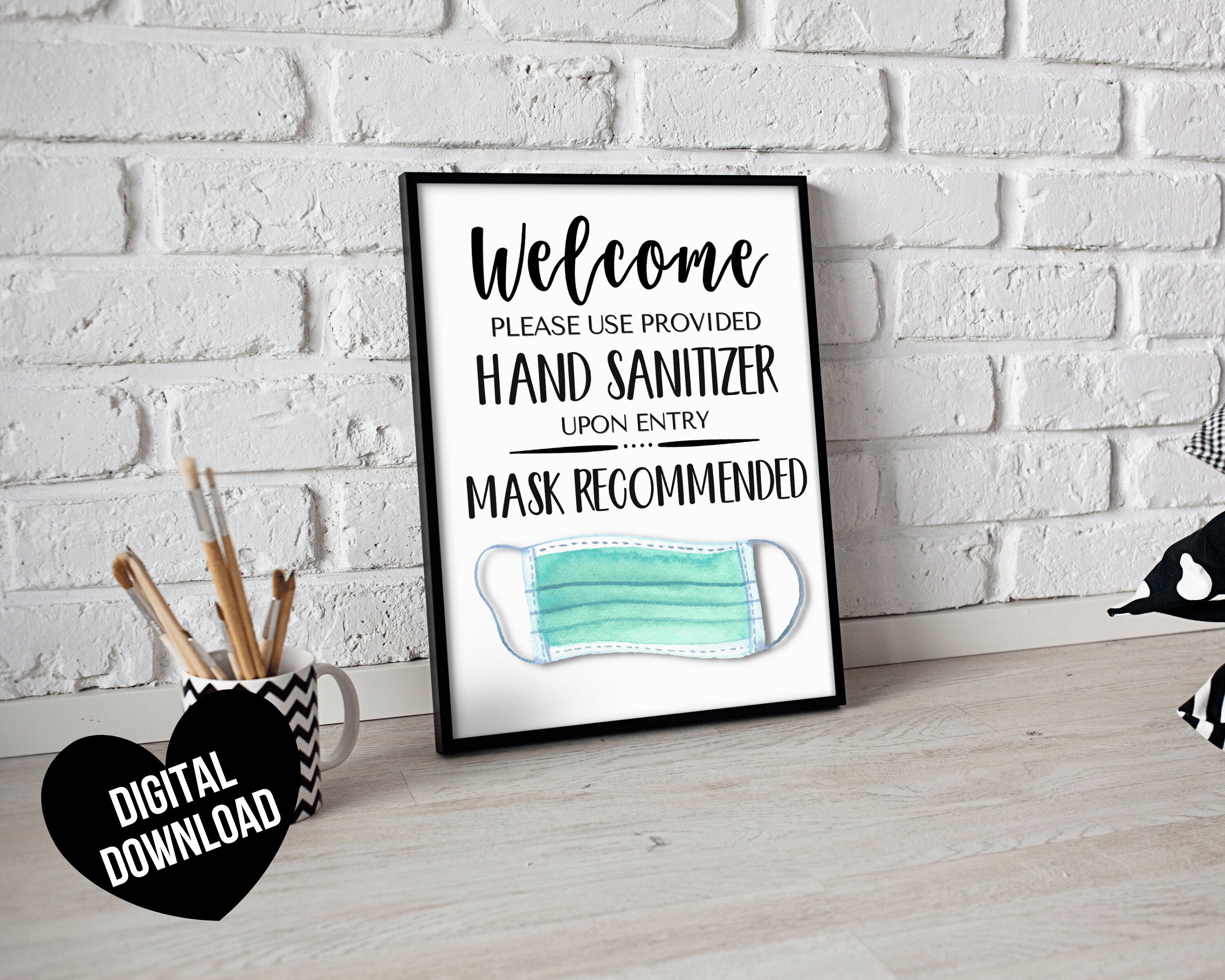 Face Mask Sign PRINTABLE Wear a Mask Sign Face Mask | Etsy