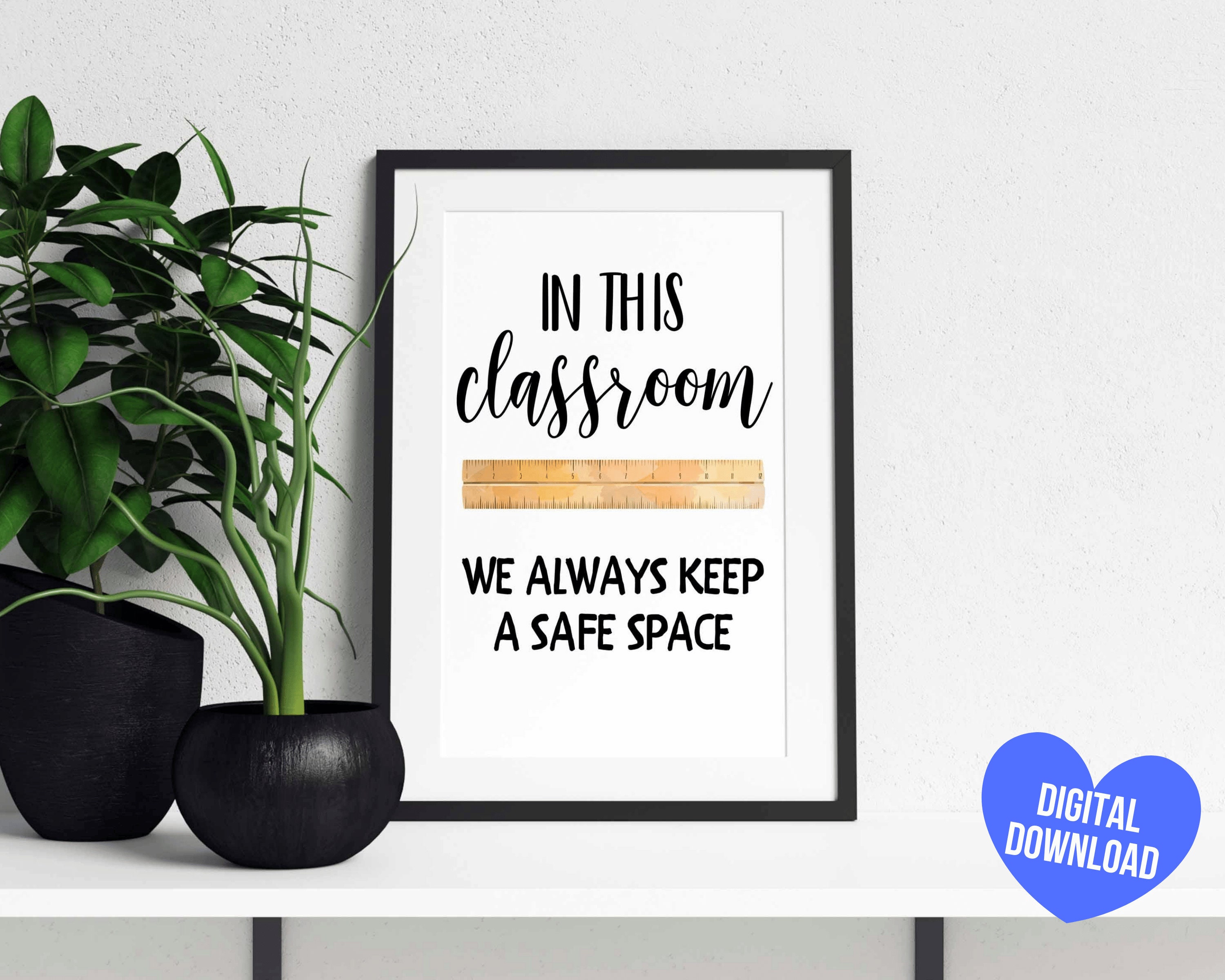 Covid Classroom Sign School Safety Signs for Teachers | Etsy