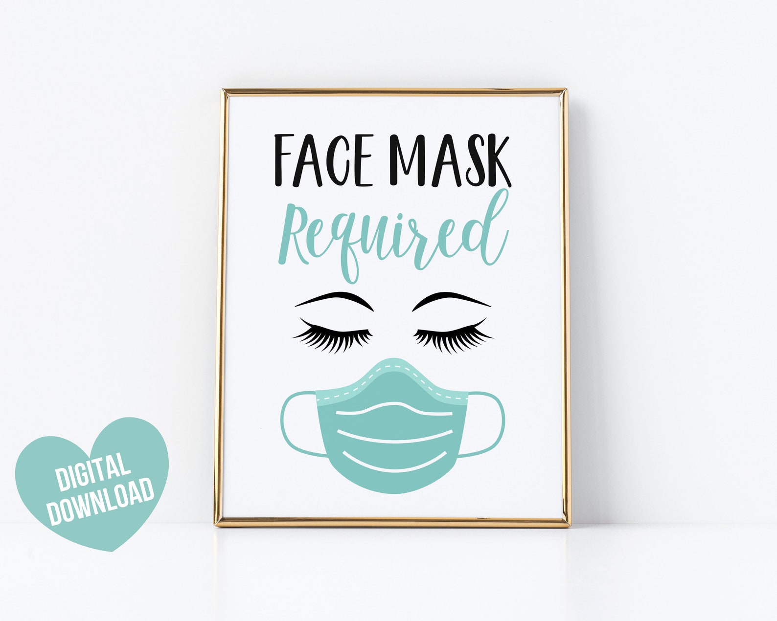 Face Mask Sign Please Wear a Mask Sign Printable Face Mask - Etsy