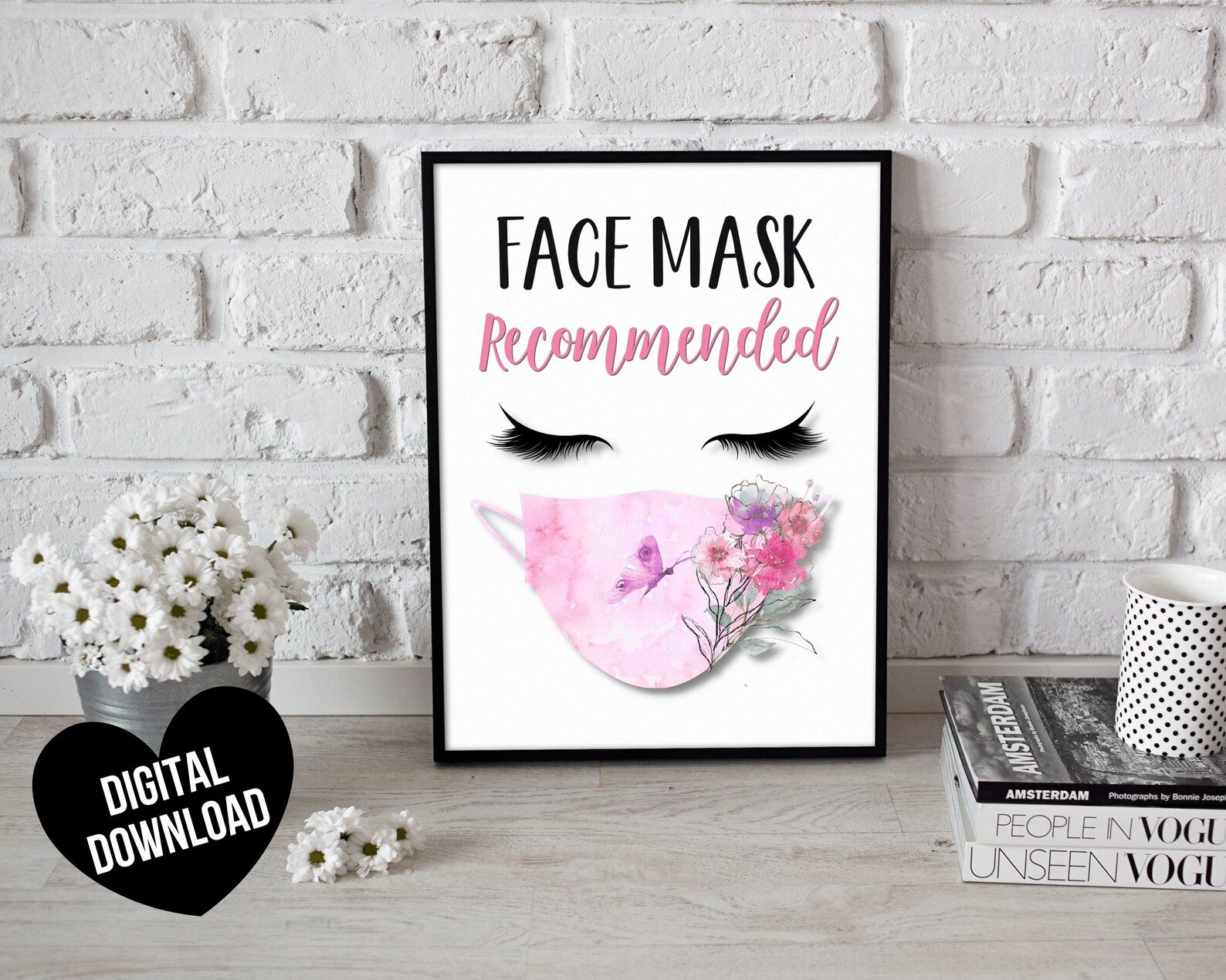 Face Mask Sign Bundle Mask Required Sign Printable Please | Etsy