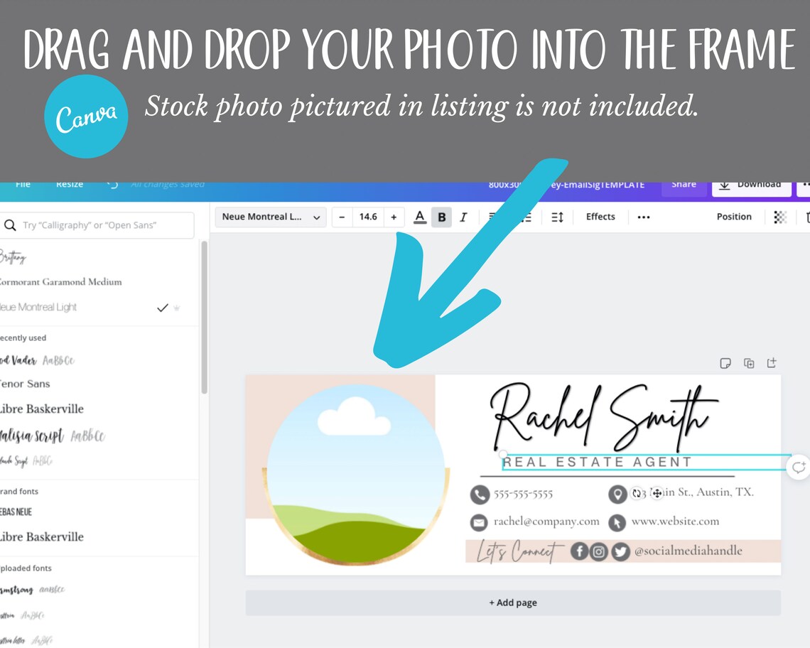 Email Signature Template Business Card Template Bundle - Etsy