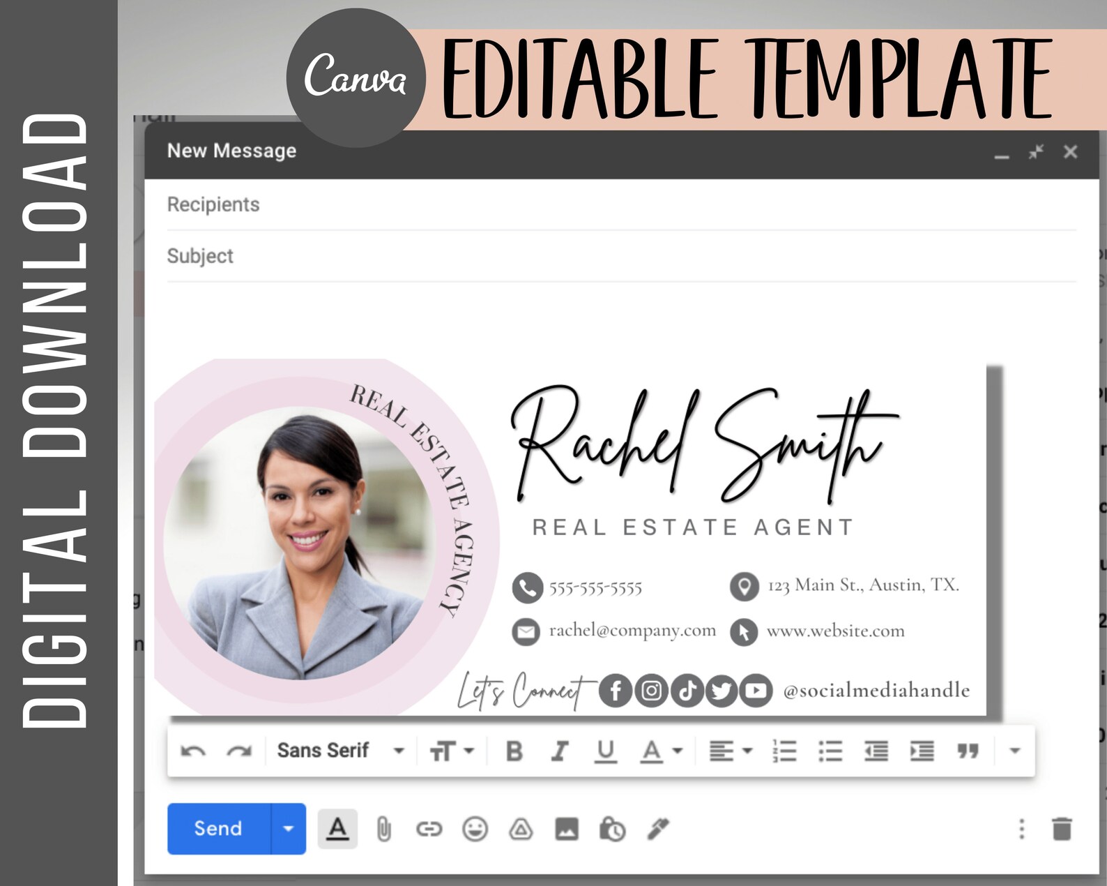 Email Signature Template Business Card Template Bundle - Etsy