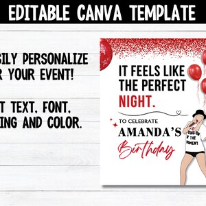 Taylor Swift Party Decorations, Printable Taylor Swift Party Signs ...