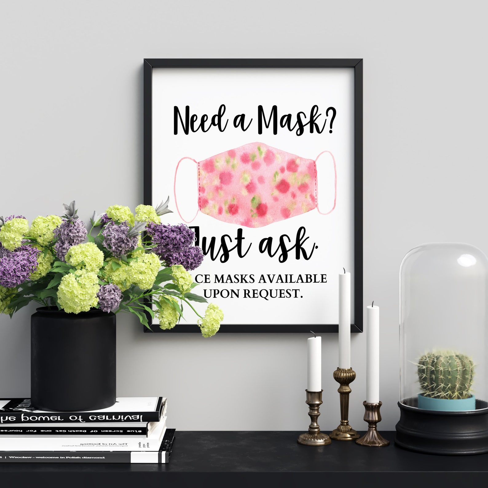 Face Mask Printable Sign Masks Available Sign Need a Mask | Etsy