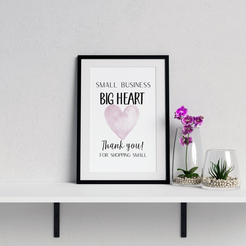 Small Business Thank You Printable Thank You for shopping | Etsy