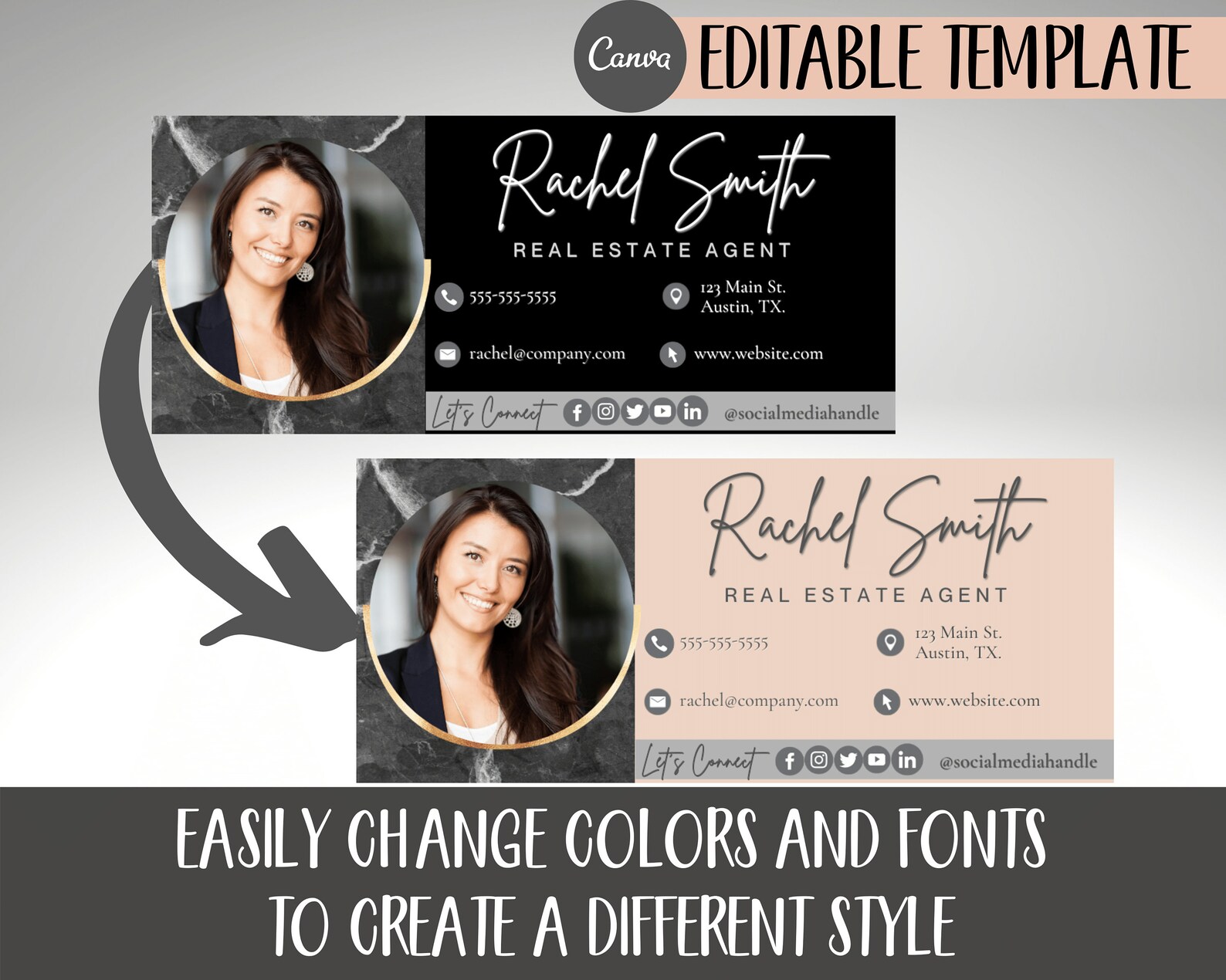 Email Signature Template Business Card Template Bundle | Etsy