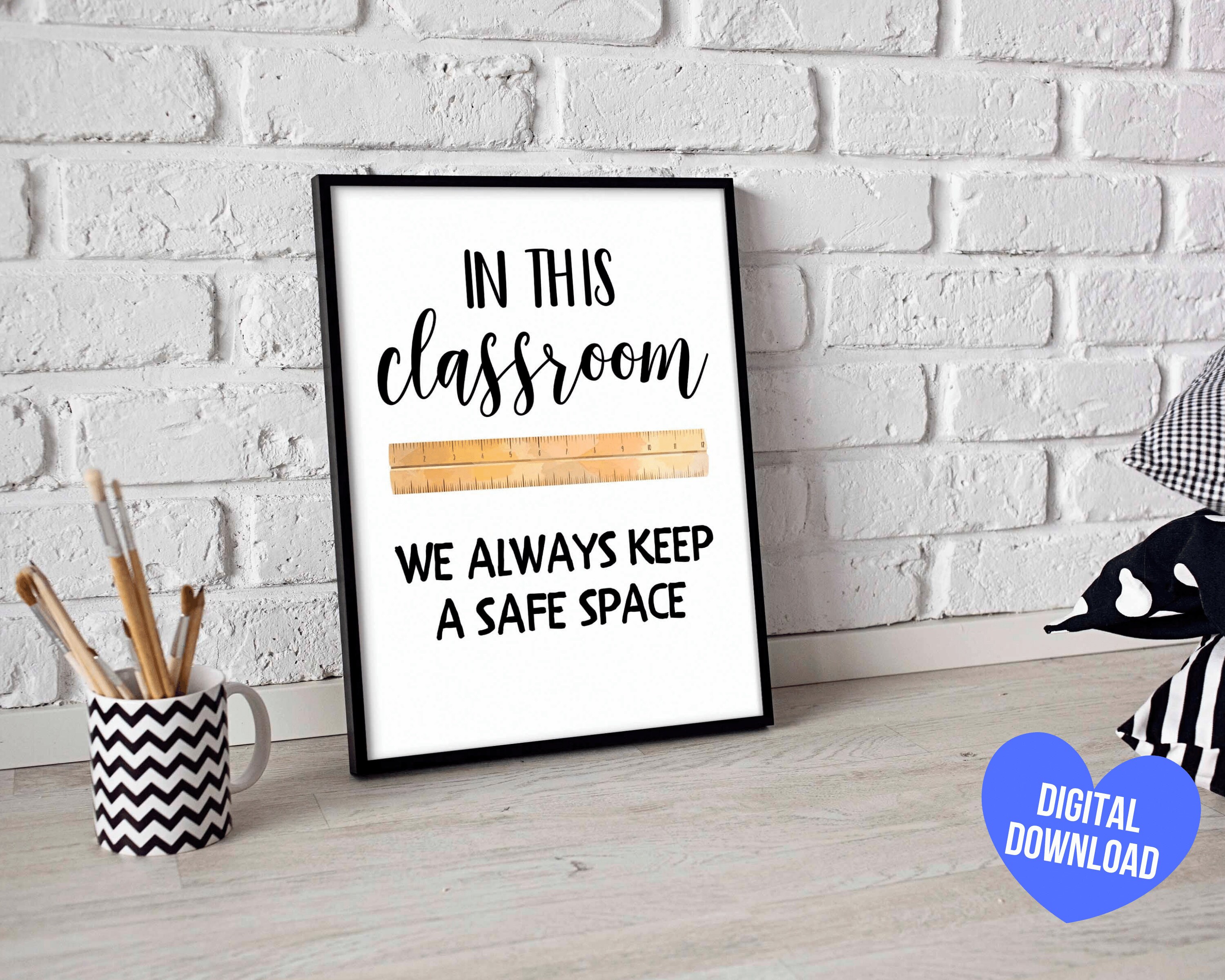 Covid Classroom Sign School Safety Signs for Teachers | Etsy