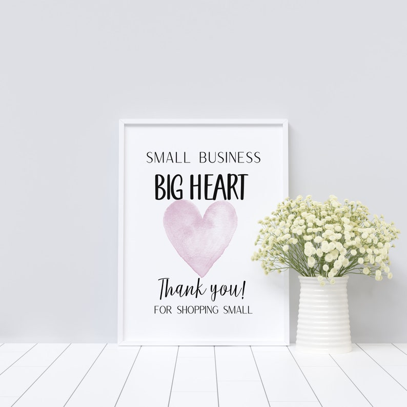 Small Business Thank You Printable Thank You for shopping | Etsy