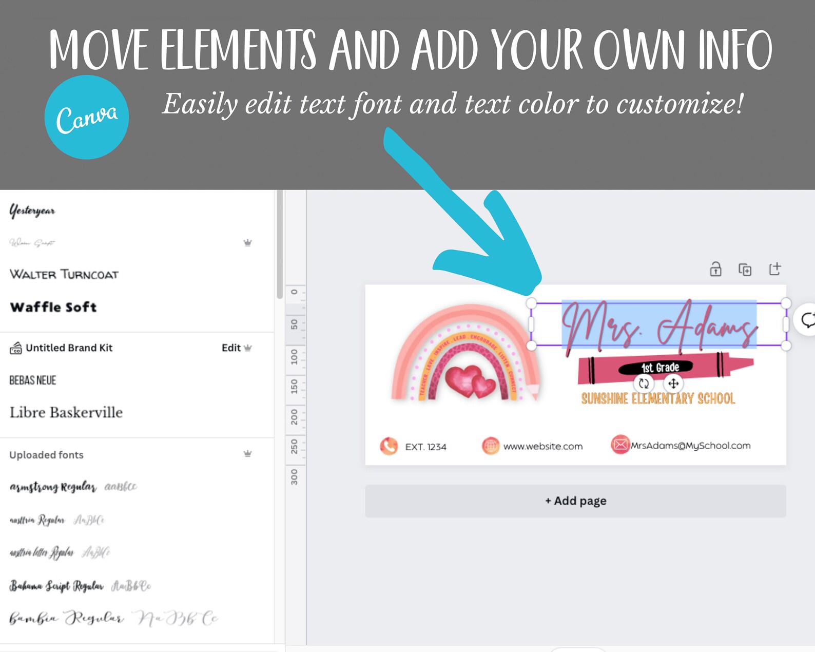 Teacher Email Signature Email Template for Teachers Email - Etsy