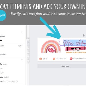 Teacher Email Signature, Email Template for Teachers, Email Signature ...