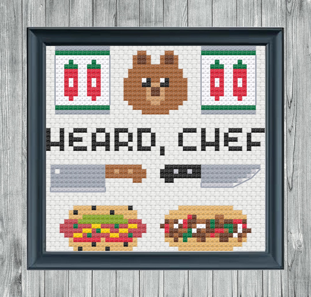 The Bear TV Show Cross Stitch Pattern instant PDF Download Hulu FX Yes ...