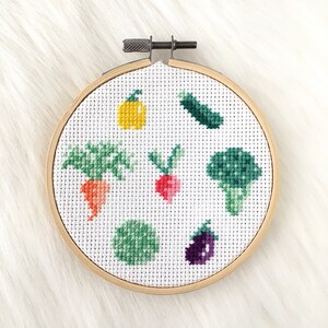 Vegetable Cross Stitch Pattern (instant PDF Download) - Etsy