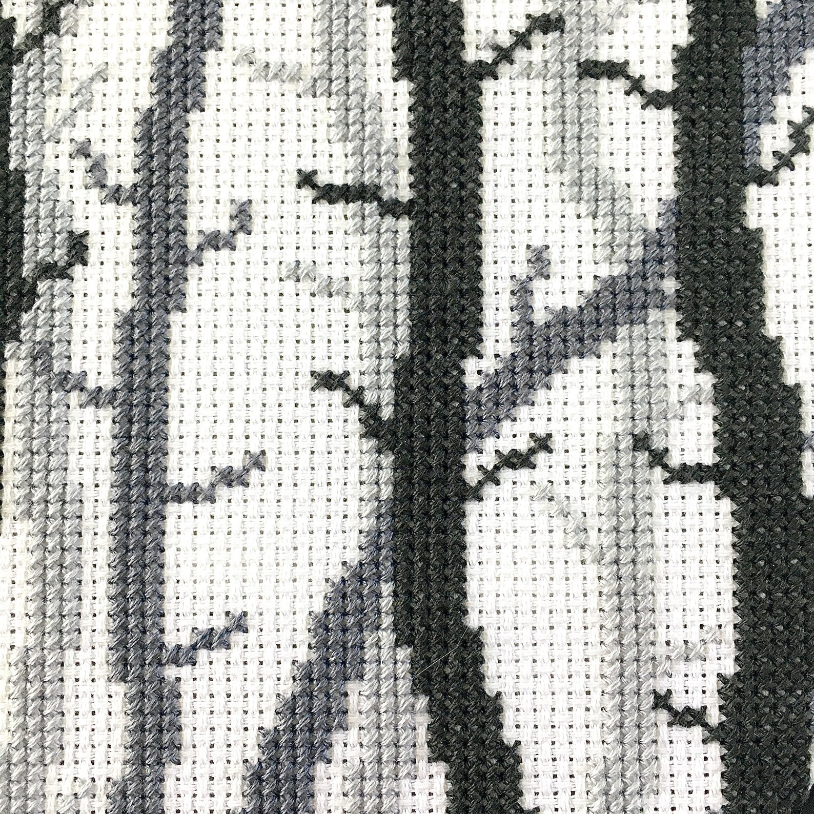 Forest Cross Stitch Pattern instant PDF Download Foggy Woods Trees ...