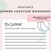 Printable Summer Journal Activity iPad Goodnotes - Etsy