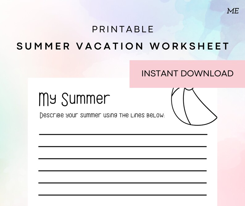 Printable Summer Journal Activity iPad Goodnotes - Etsy