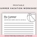 Printable Summer Journal Activity iPad Goodnotes - Etsy