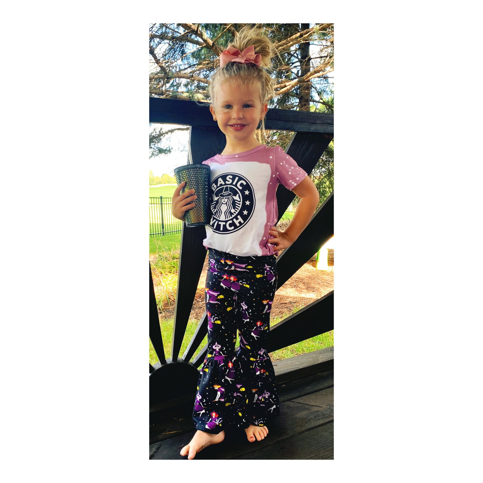 Basic Witch Outfit With Purple Top Bottom Witch Pants - Etsy