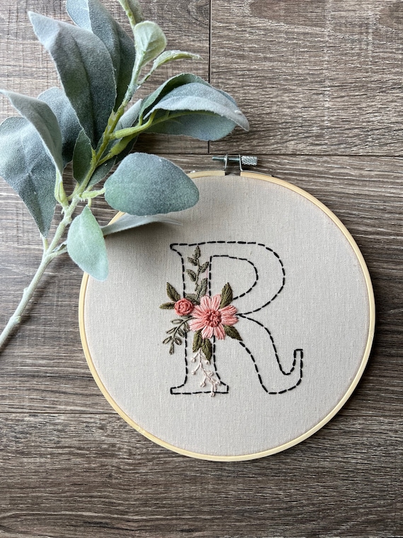 Personalized Embroidery Letter - Etsy