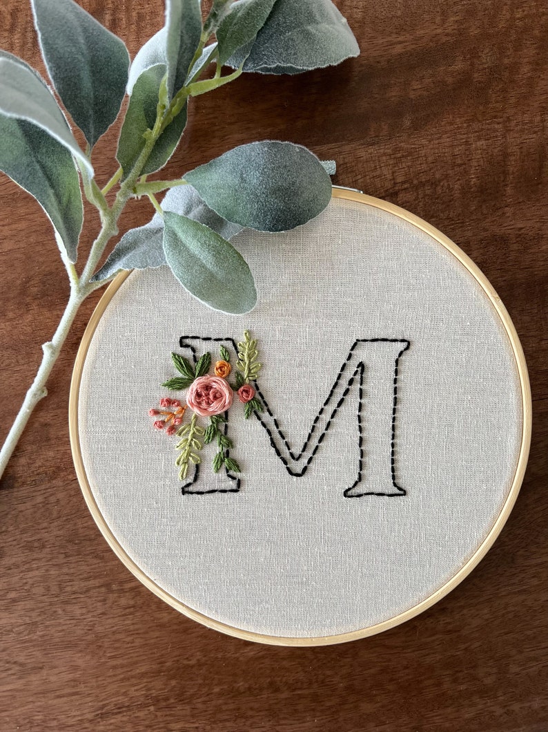 Personalized Embroidery Letter - Etsy