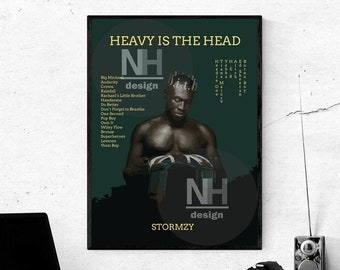 Stormzy Poster Heavy is the Head Album Cover Album - Etsy