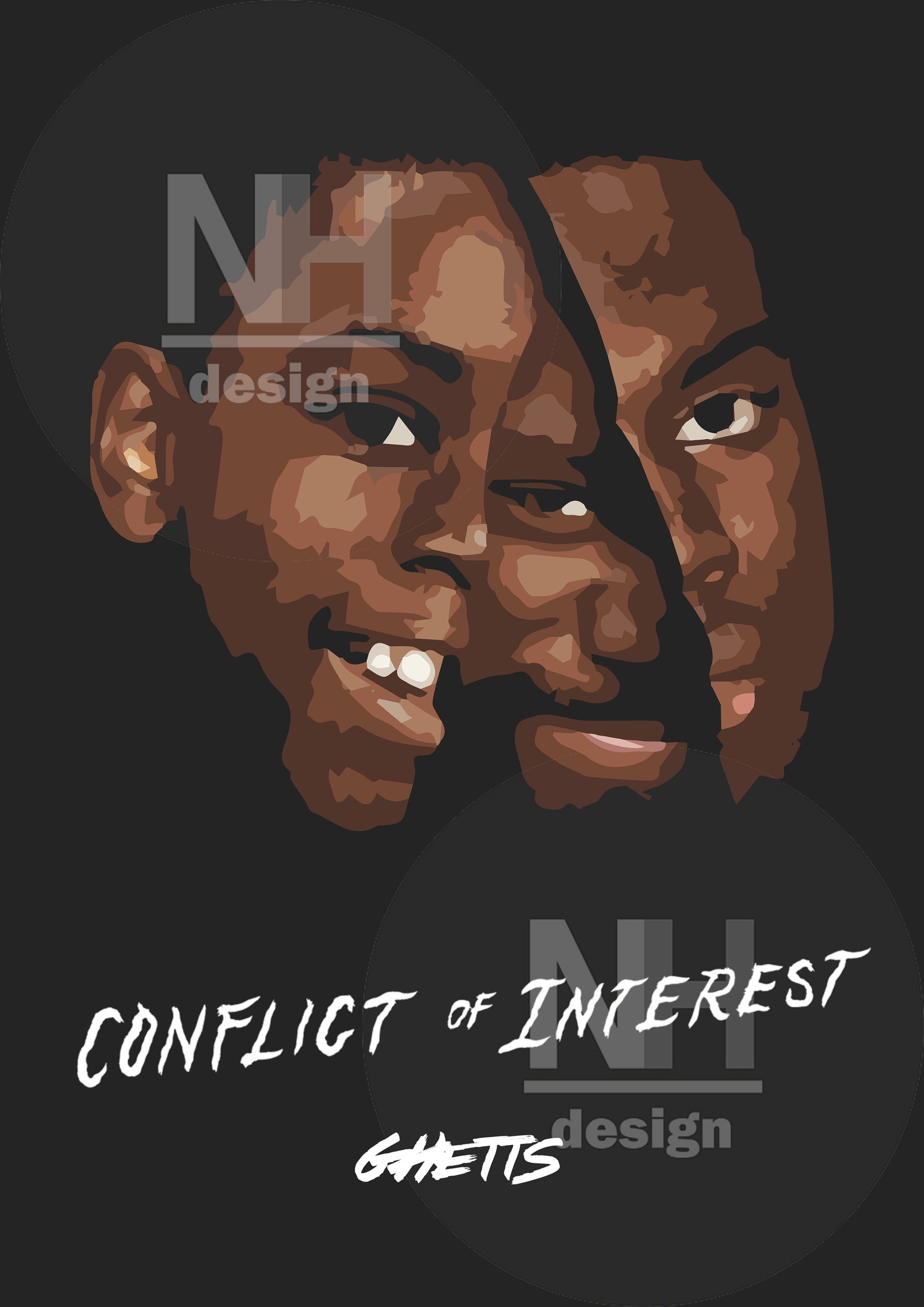 Art & Collectibles Prints Ghetts Conflict of Interest Illustrated ...