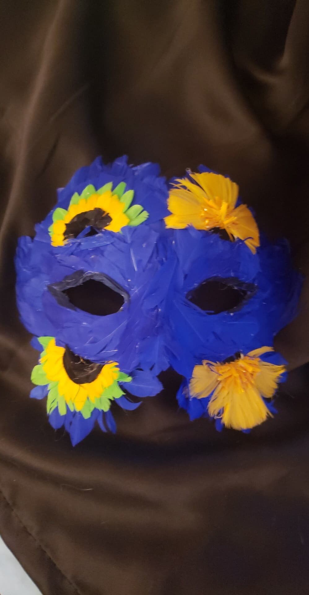 Daffodil and Poppy Flower Mask - Etsy