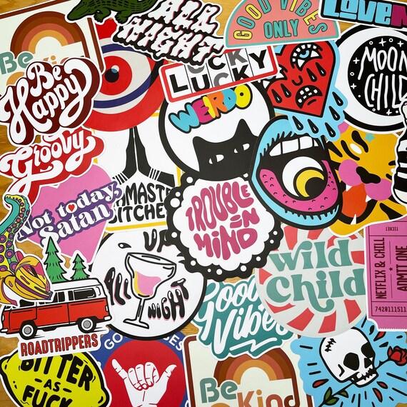 Stickers, Labels & Tags Phones Great for Flasks Laptops Water Bottles ...