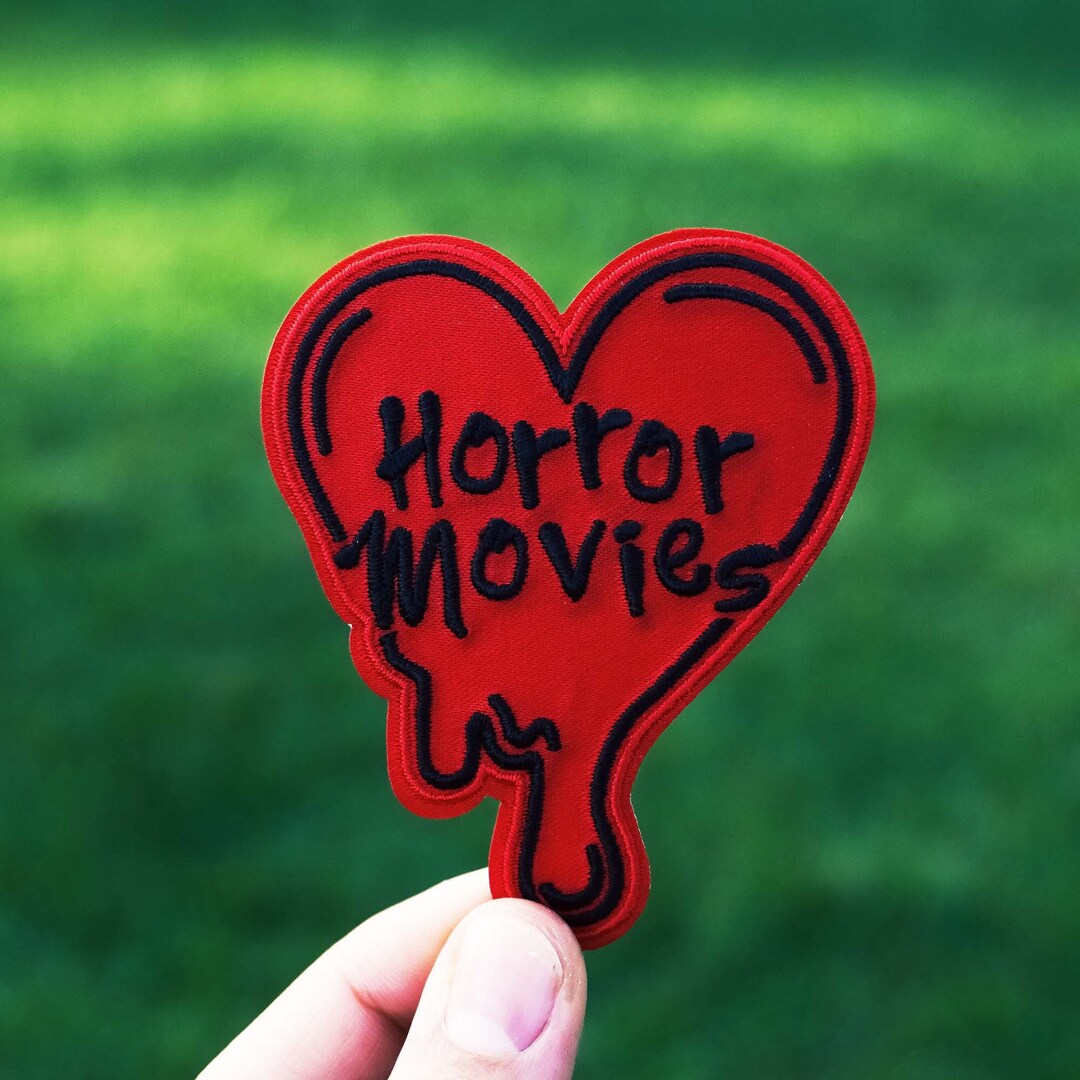 Horror Movies Heart Patch | Embroidered Iron-on Patch | Trendy, Weird ...