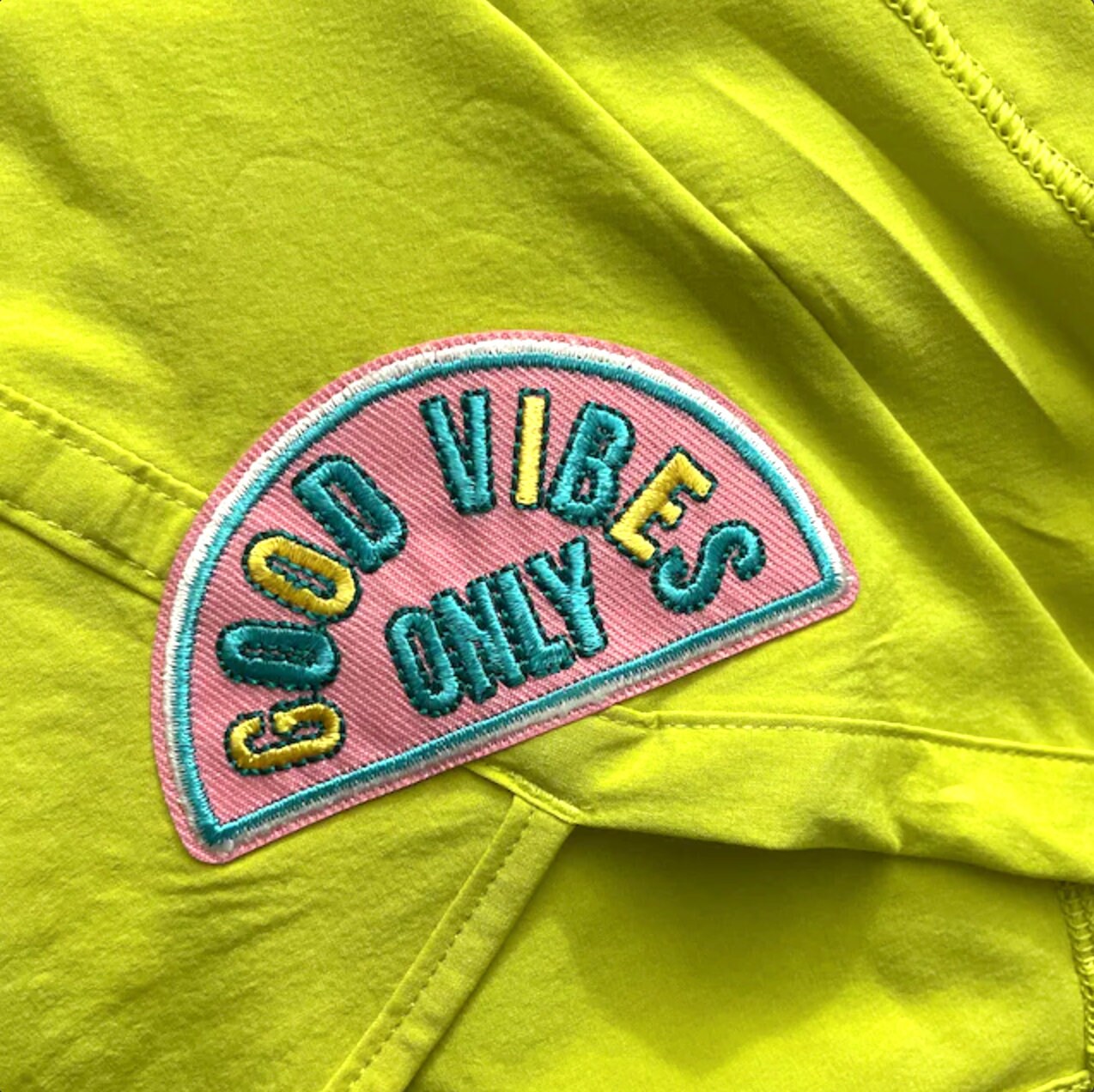 Good Vibes Patch Good Vibes Only Embroidered Iron-on Patch - Etsy