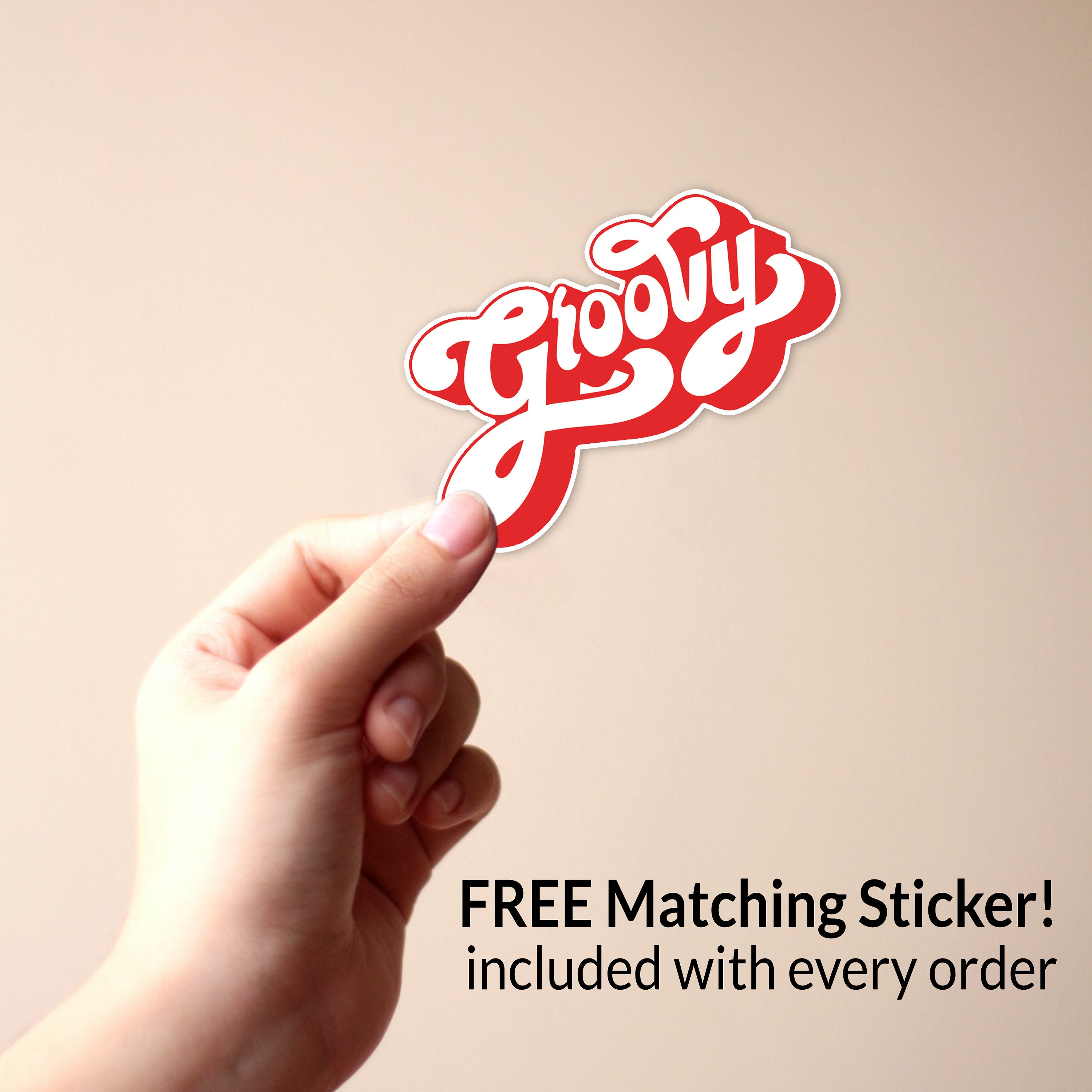 Red Groovy Patch Red Groovy Embroidered Iron-on Patch - Etsy