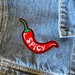 Spicy Pepper Patch | Pepper Embroidered Iron-on Patch | Trendy, Weird ...