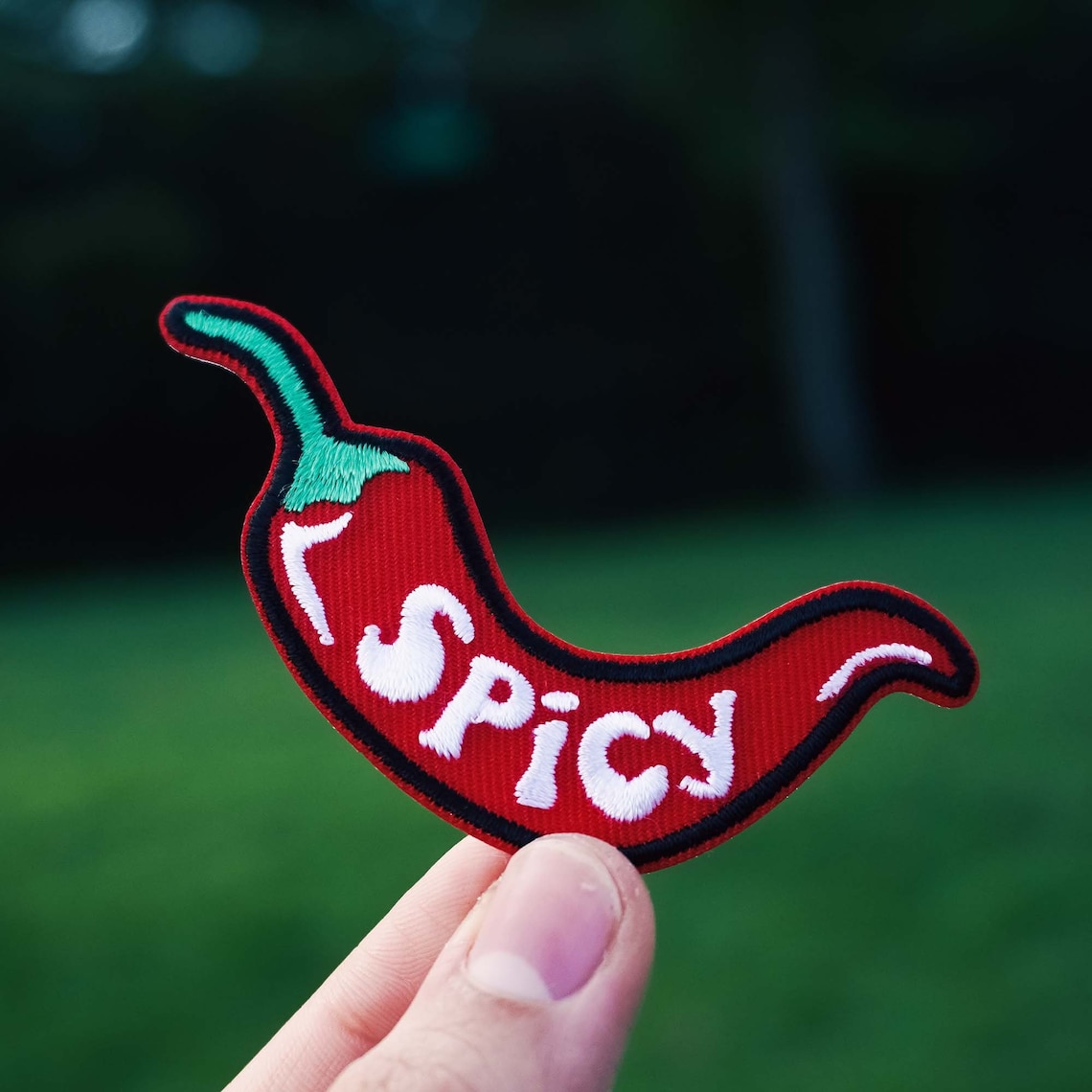 Spicy Pepper Patch Pepper Embroidered Iron-on Patch - Etsy