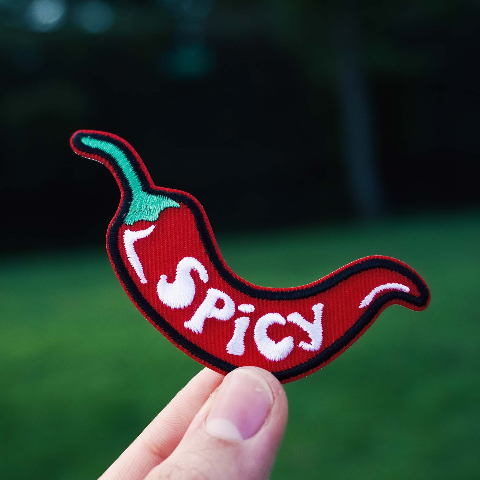 Spicy Pepper Patch | Pepper Embroidered Iron-on Patch | Trendy, Weird ...