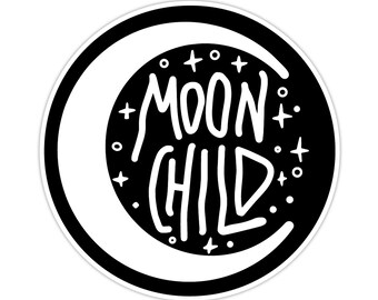 Moon Child Sticker - Etsy