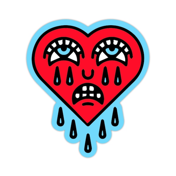 Crying Heart - Etsy