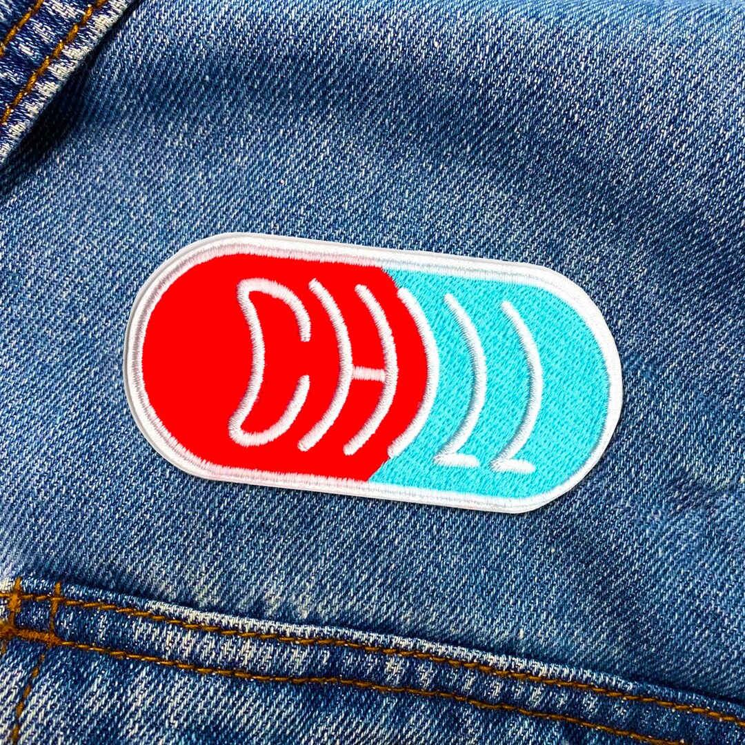Chill Pill Patch | Embroidered Iron-on Patch | Trendy, Weird, Fun ...