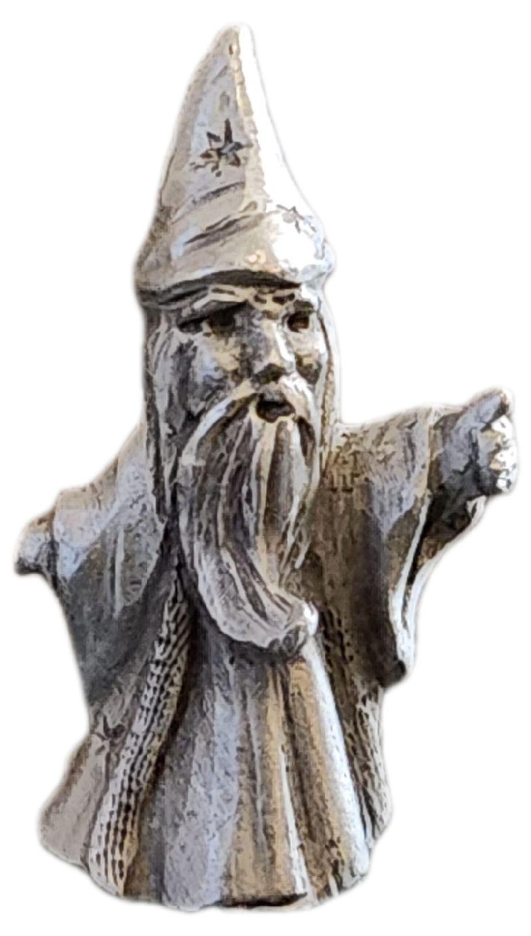 Miniature Pewter Wizard Sculpture, Signed - Etsy