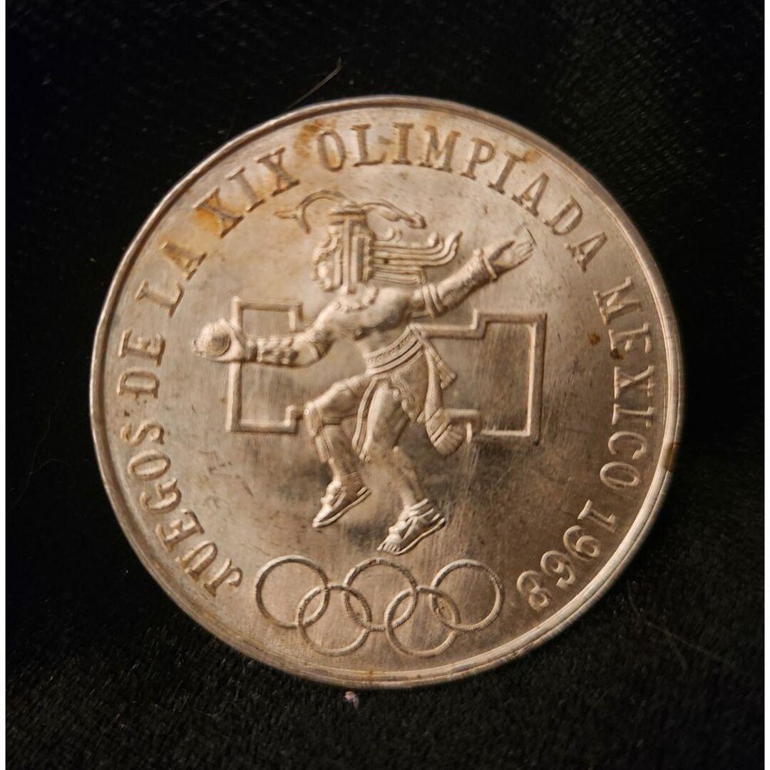 1968 Olympic Mexico Silver Coin 25 Pesos - Etsy