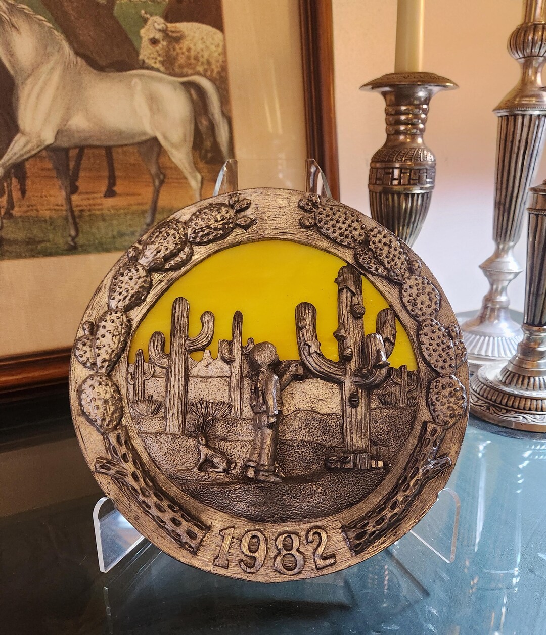 1982 Michael Ricker Vintage Pewter Southwestern Christmas - Etsy