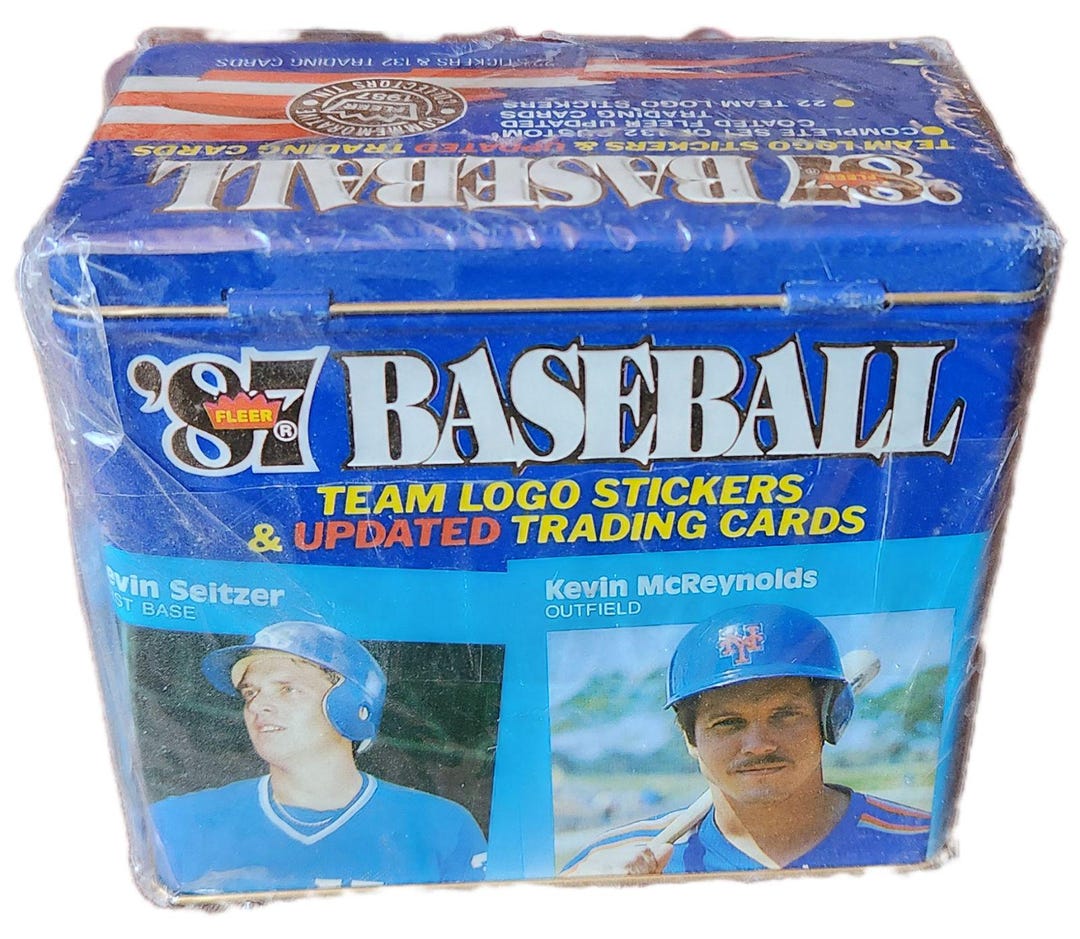 1987 Fleer Baseball Team Logo Stickers and Updated Trading Cards Metal ...