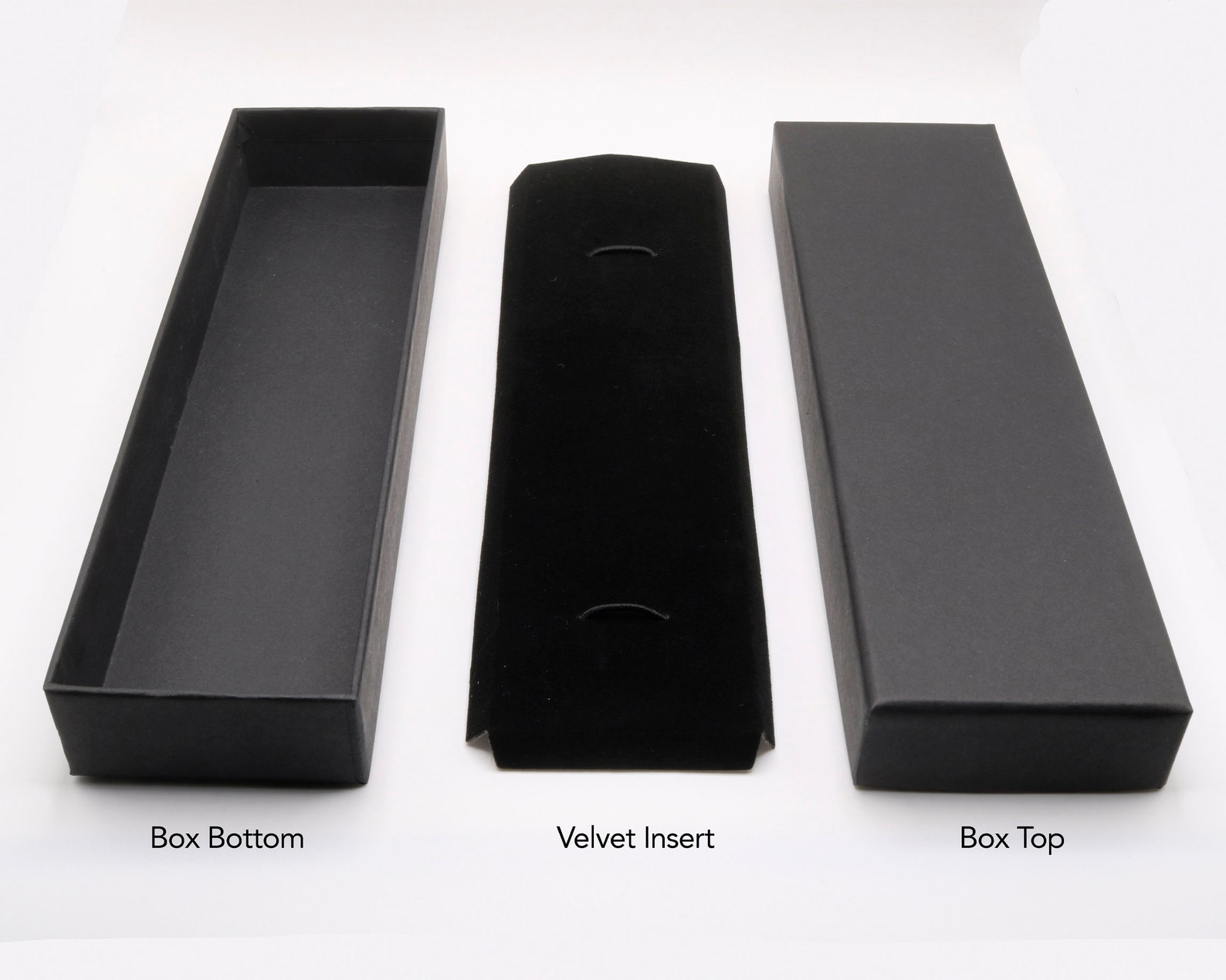 Matte Black Jewelry Display Packaging Gift Boxes With Velvet Insert - Etsy