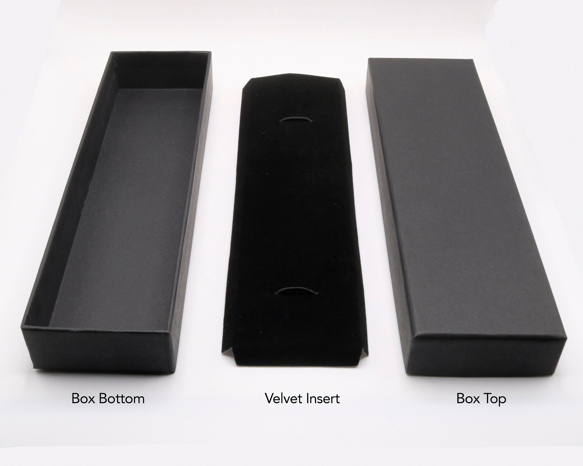 Matte Black Jewelry Display Packaging Gift Boxes With Velvet Insert - Etsy