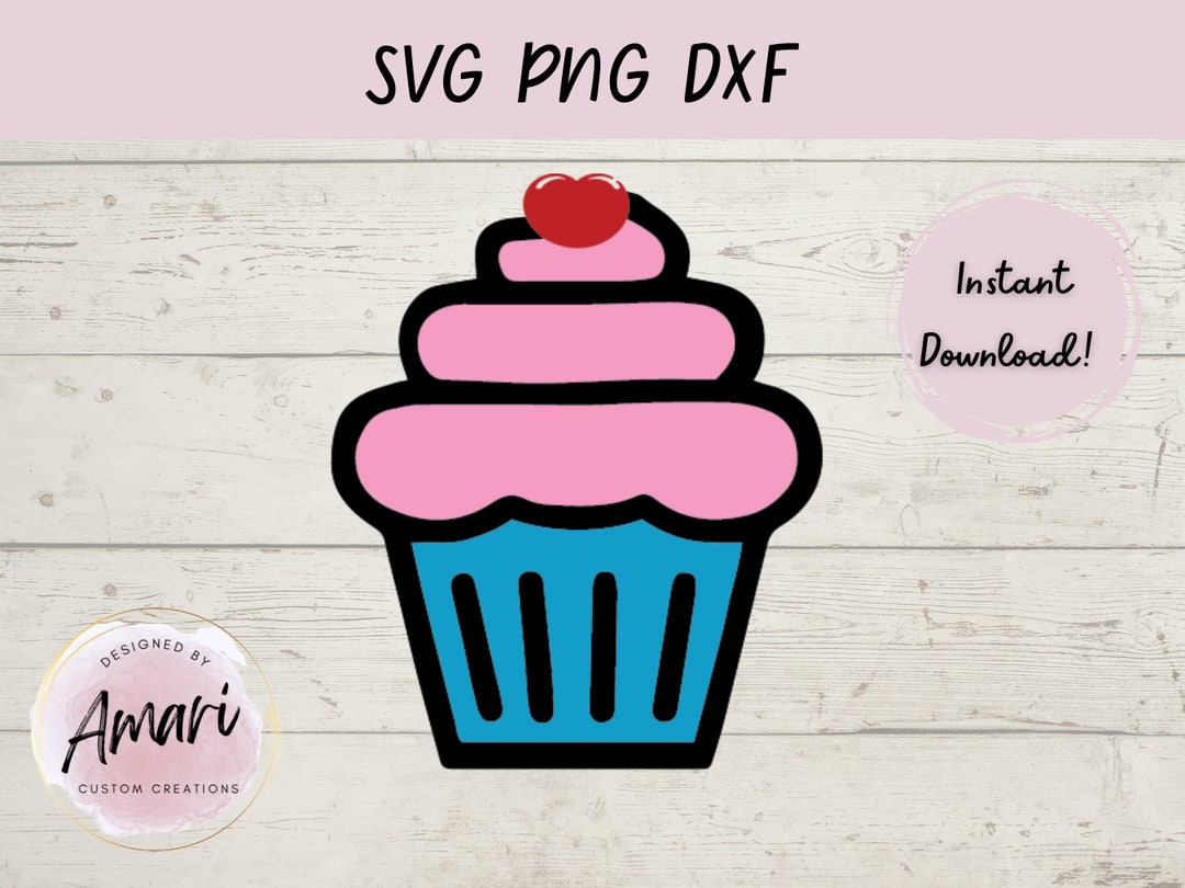 Cupcake Svg, Cupcake Png, Cupcake Dxf, Digital Download, Cut File - Etsy