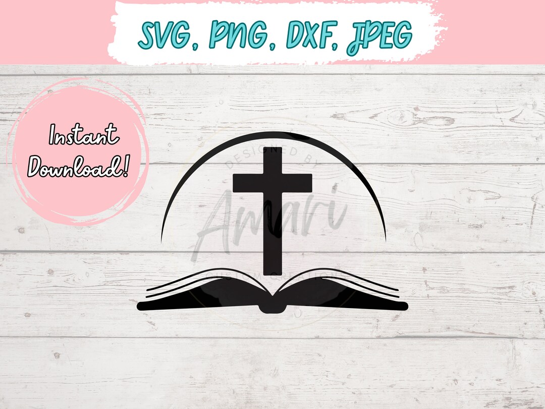 Church Logo Design, Bible Svg, Religious Clipart File Bundle - Etsy
