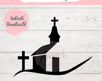 Church SVG & PNG, Church Logo File - Etsy