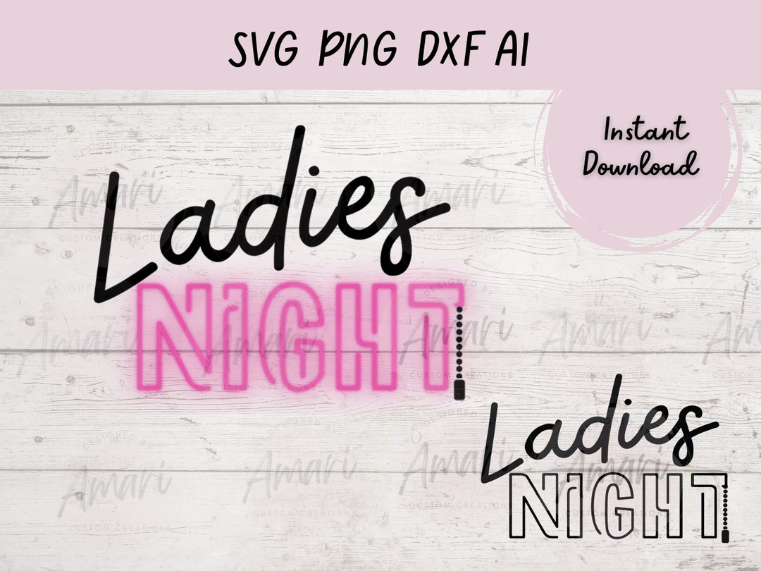 Ladies Night Svg, Digital Download, Girls Night Shirt Ideas, Girls Trip ...