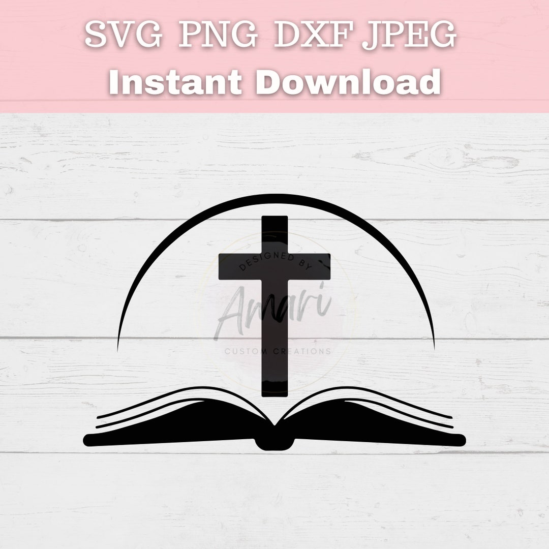 Church Logo Design, Bible Svg, Religious Clipart File Bundle - Etsy